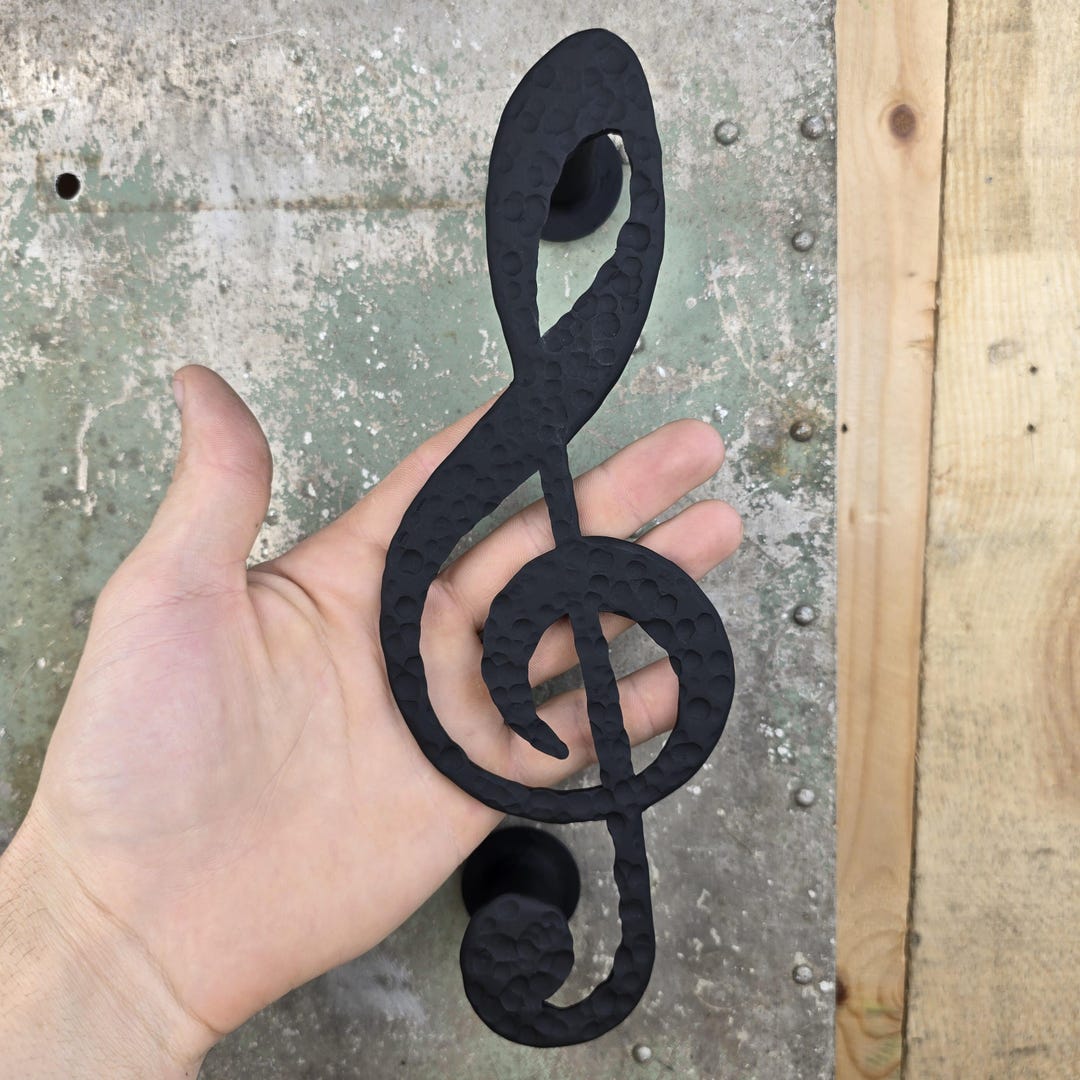 Treble Clef Wrought Iron Door Handle, A Wonderful Gift for Musicians ...