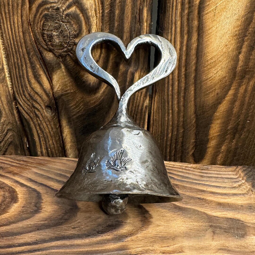 Forged Bell, Handmade Bells, Heart, Medieval Bell, Iron Bell, Hand ...