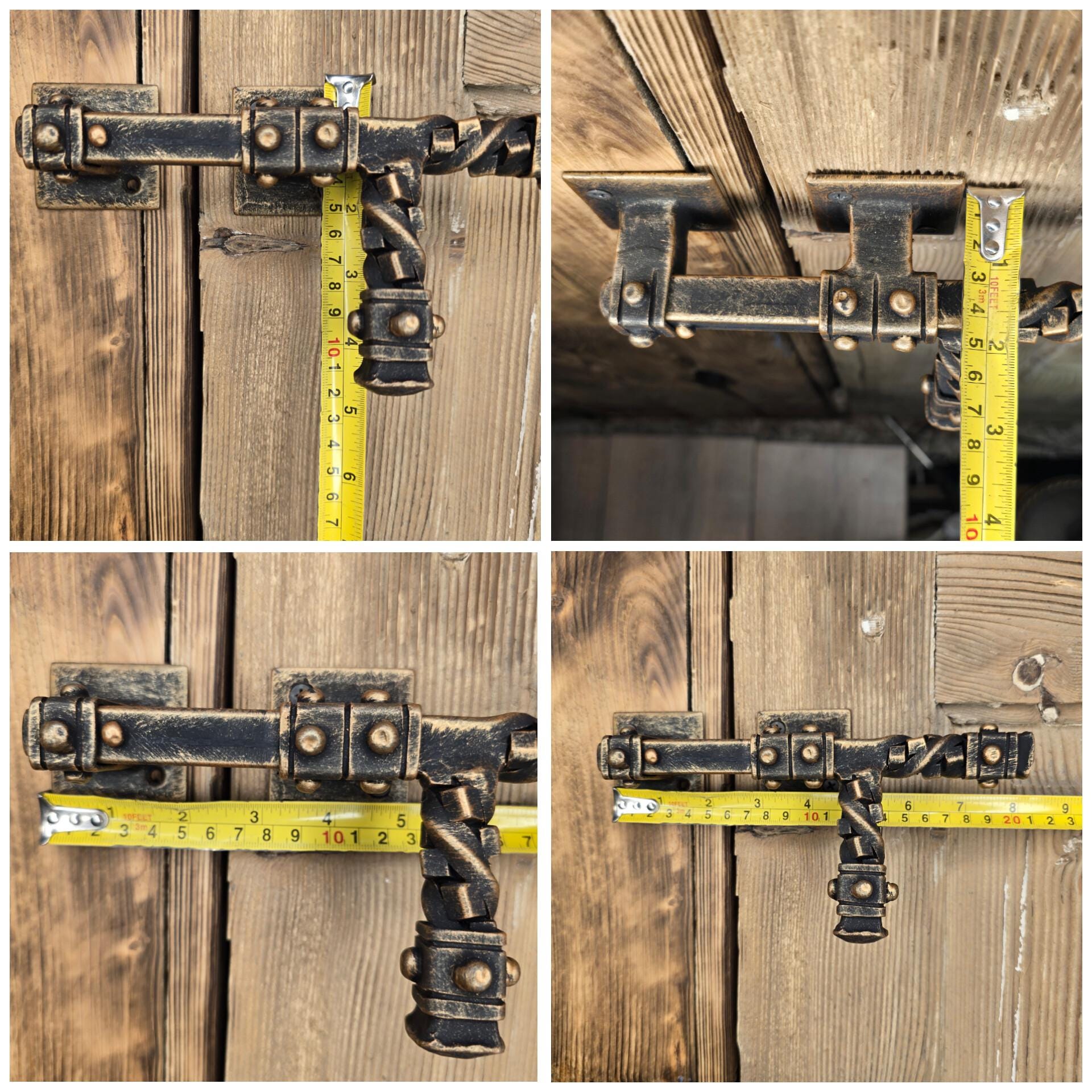 Wrought Iron Door Latch, Barn Door Latch, Iron Door Bolt, Iron Slide ...