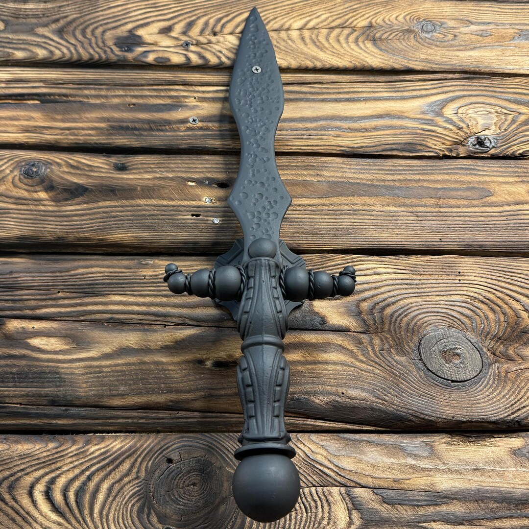 Sword-shaped Door Handle, Forged Medieval-inspired Door Pull ...