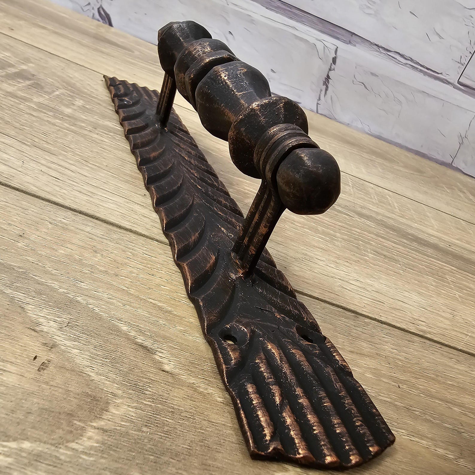 Stylish Door Handle, Bronze Door Handle, Massive Door Handle, Forged ...