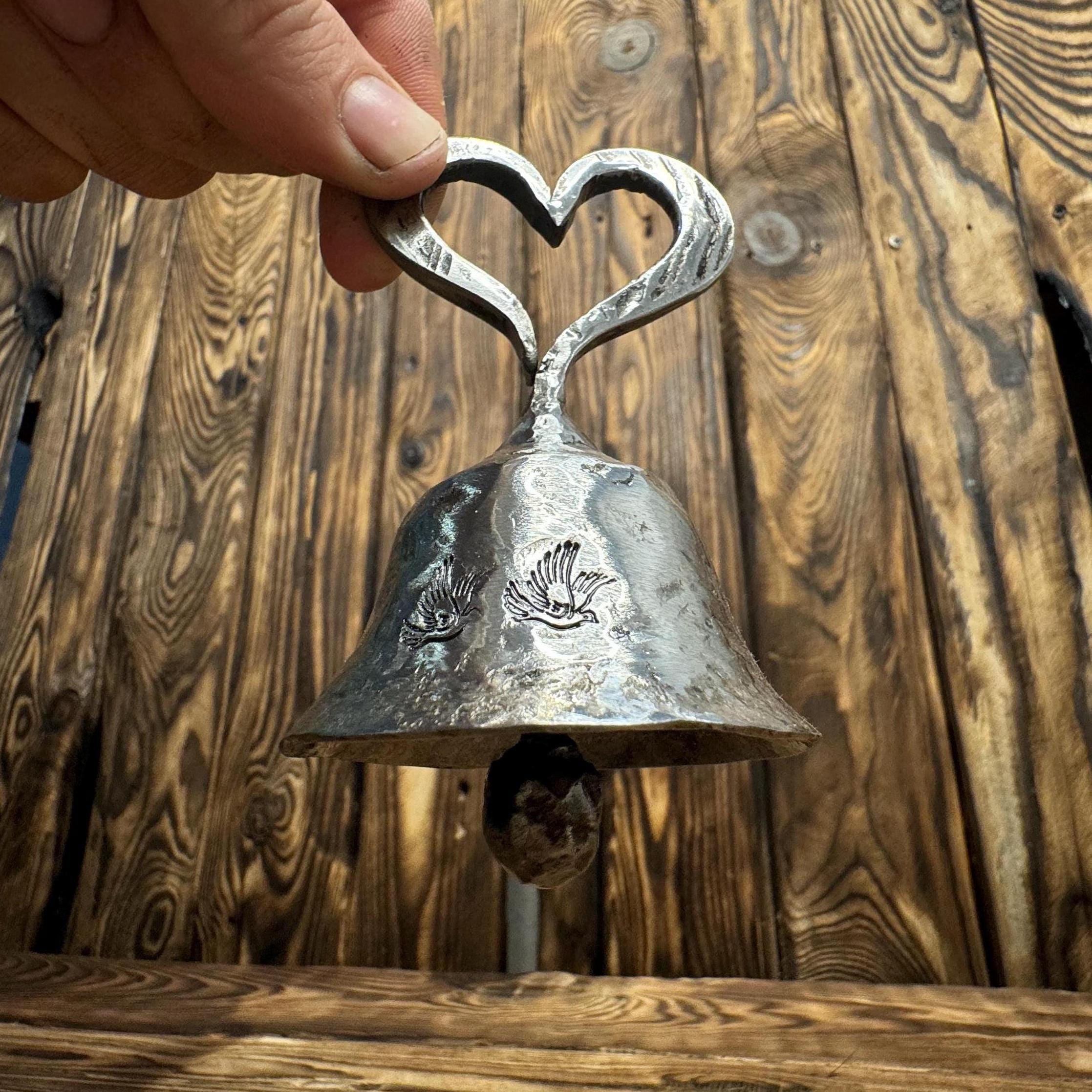 Forged Bell, Handmade Bells, Heart, Medieval Bell, Iron Bell, Hand ...