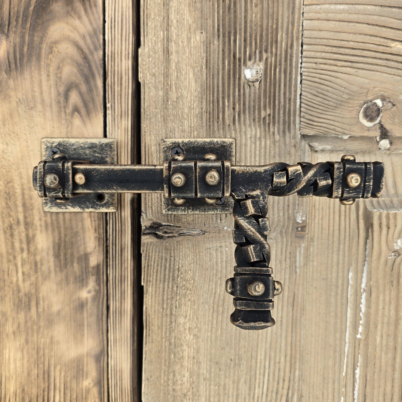 Wrought Iron Door Latch, Barn Door Latch, Iron Door Bolt, Iron Slide ...