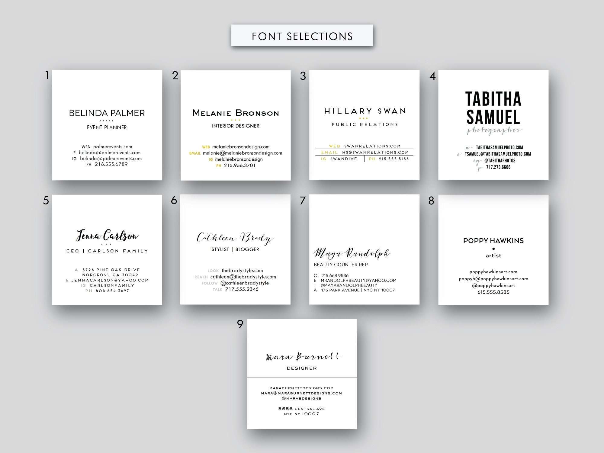 Abstract Periwinkle Plum Indigo Calling Cards 15 - Etsy