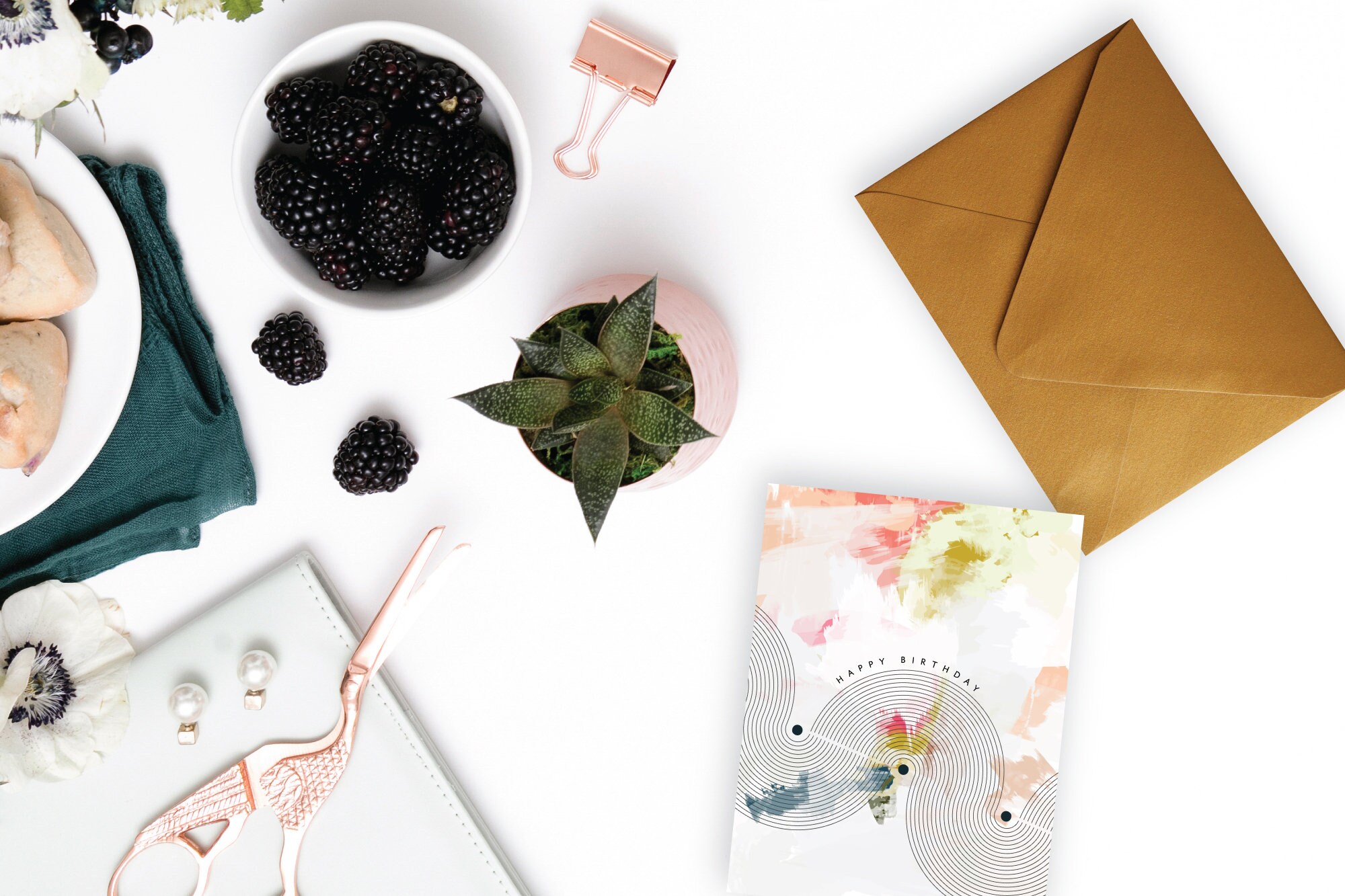 HAPPY BIRTHDAY Mod Abstract Greeting Card - Etsy