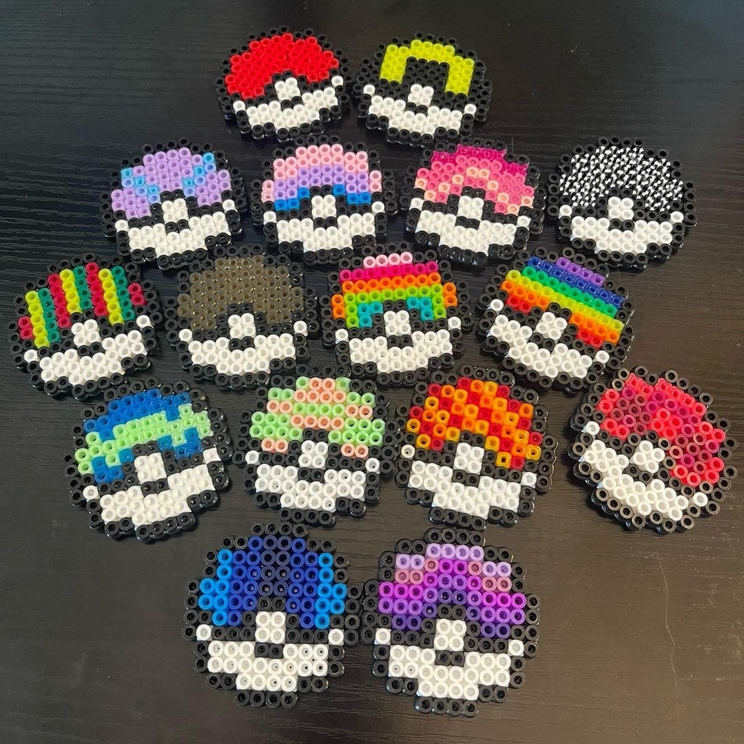 Pokéball Wall Decals Pokémon Perlers - Etsy