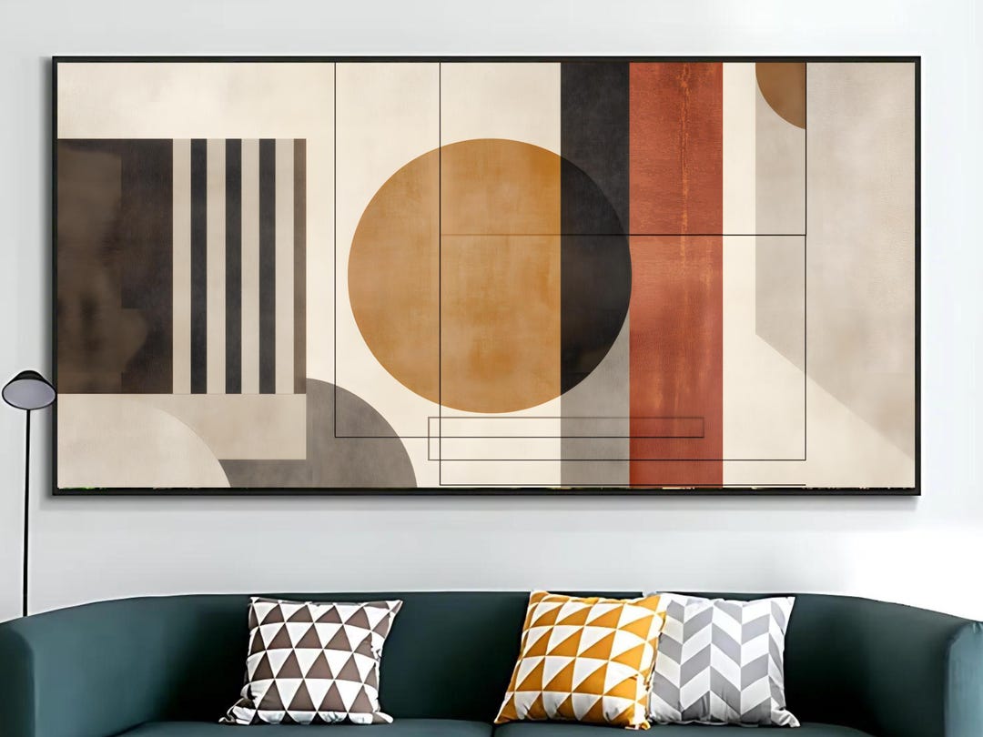 One-of-a-kind Masterpiece: Modern Geometric Harmony, Minimalist ...
