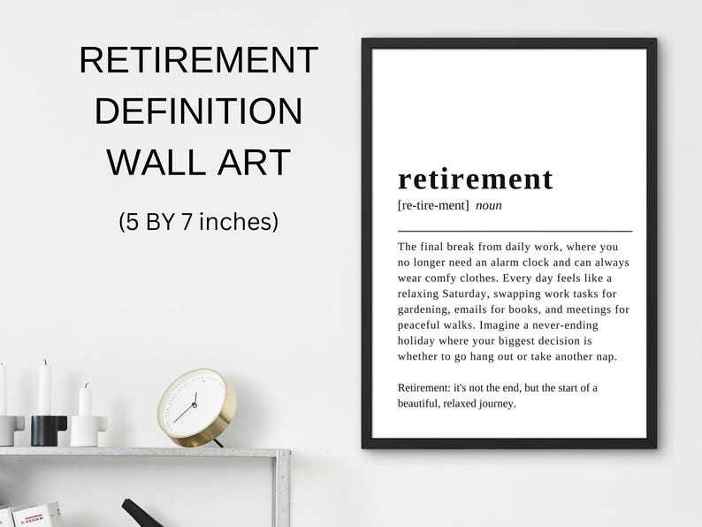 Retirement Gift Unique Party Printable Notes and Wishes Instant ...