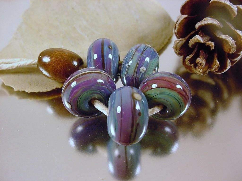 Lampwork Beads, Handmade Artisan Glass, Raku Style Glass Beads ...