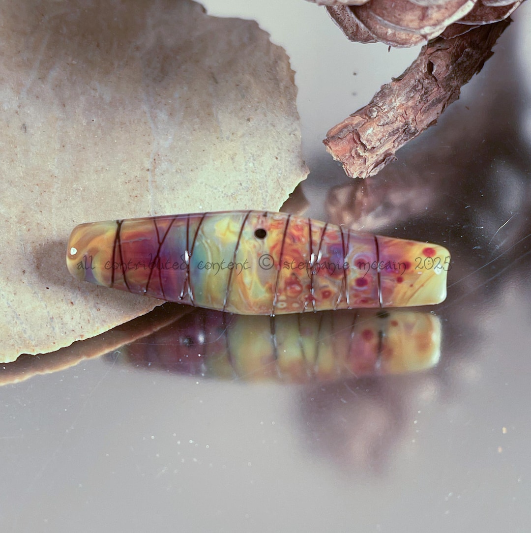 Lampwork Beads by Stephanie Mccain, Glass Pendant, Handmade Lampwork ...