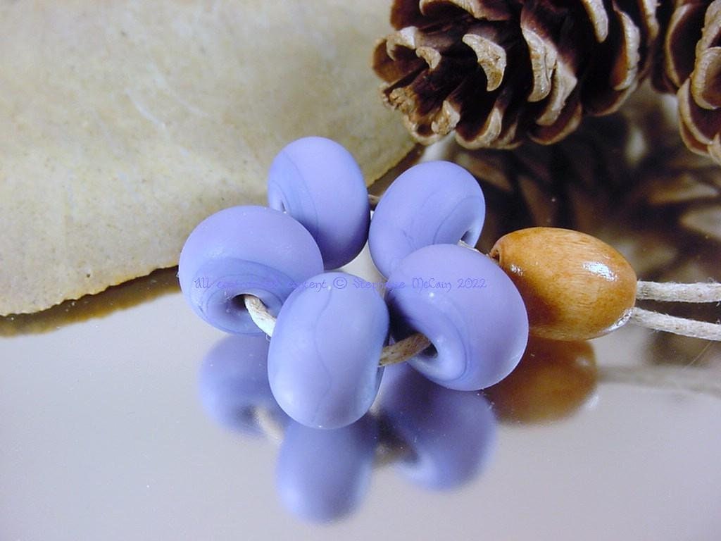 Lampwork Bead Set, Artisan Handmade Glass, Avasbeadgarden, Matte Finish ...