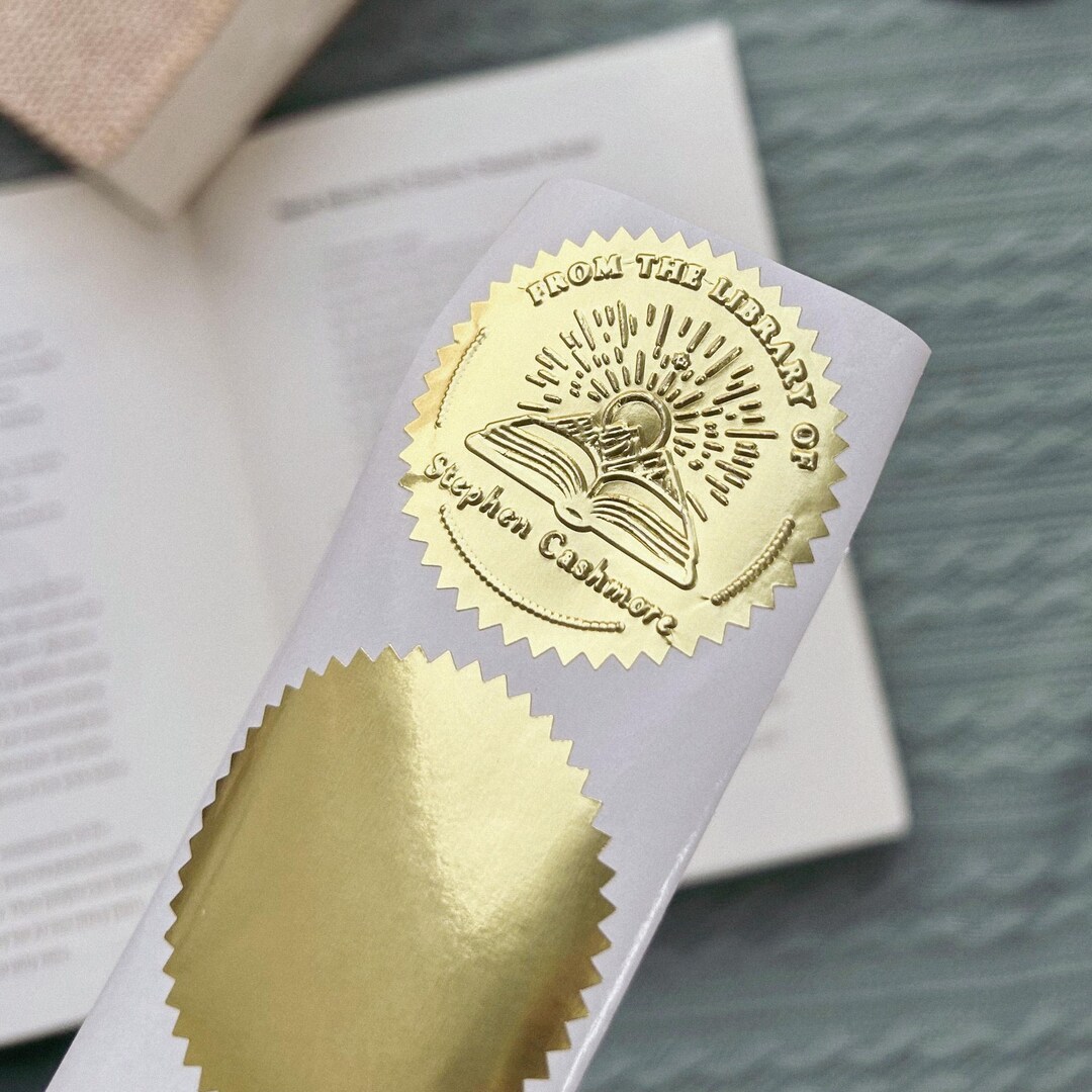 100 Gold Foils, Stickers for Book Embosser - Etsy
