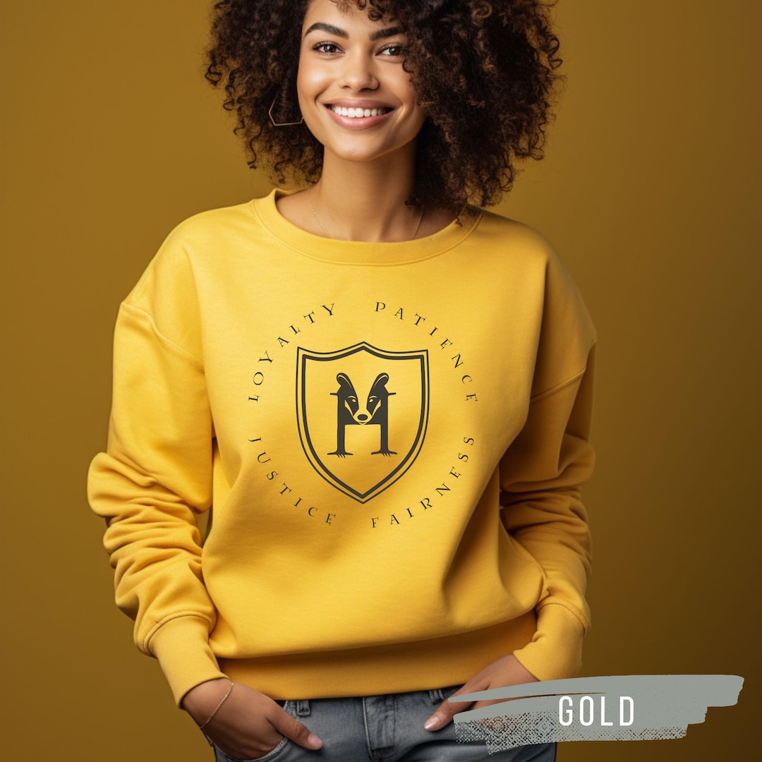 Wizard School House Sweatshirt, Loyal Badger Crest Sweater, Loyalty ...