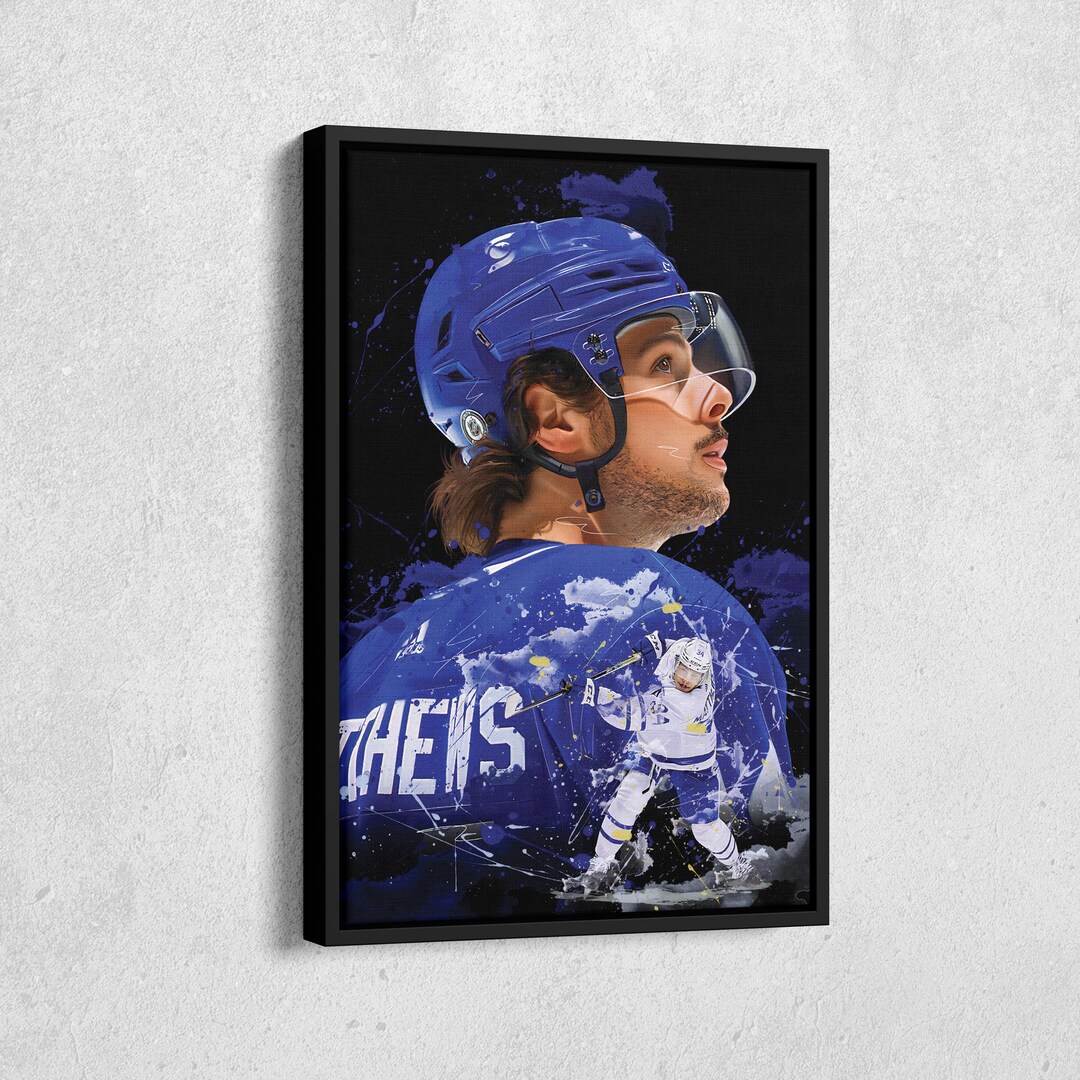 Auston Matthews Poster Toronto Maple Leafs NHL Artwork Framed Poster ...