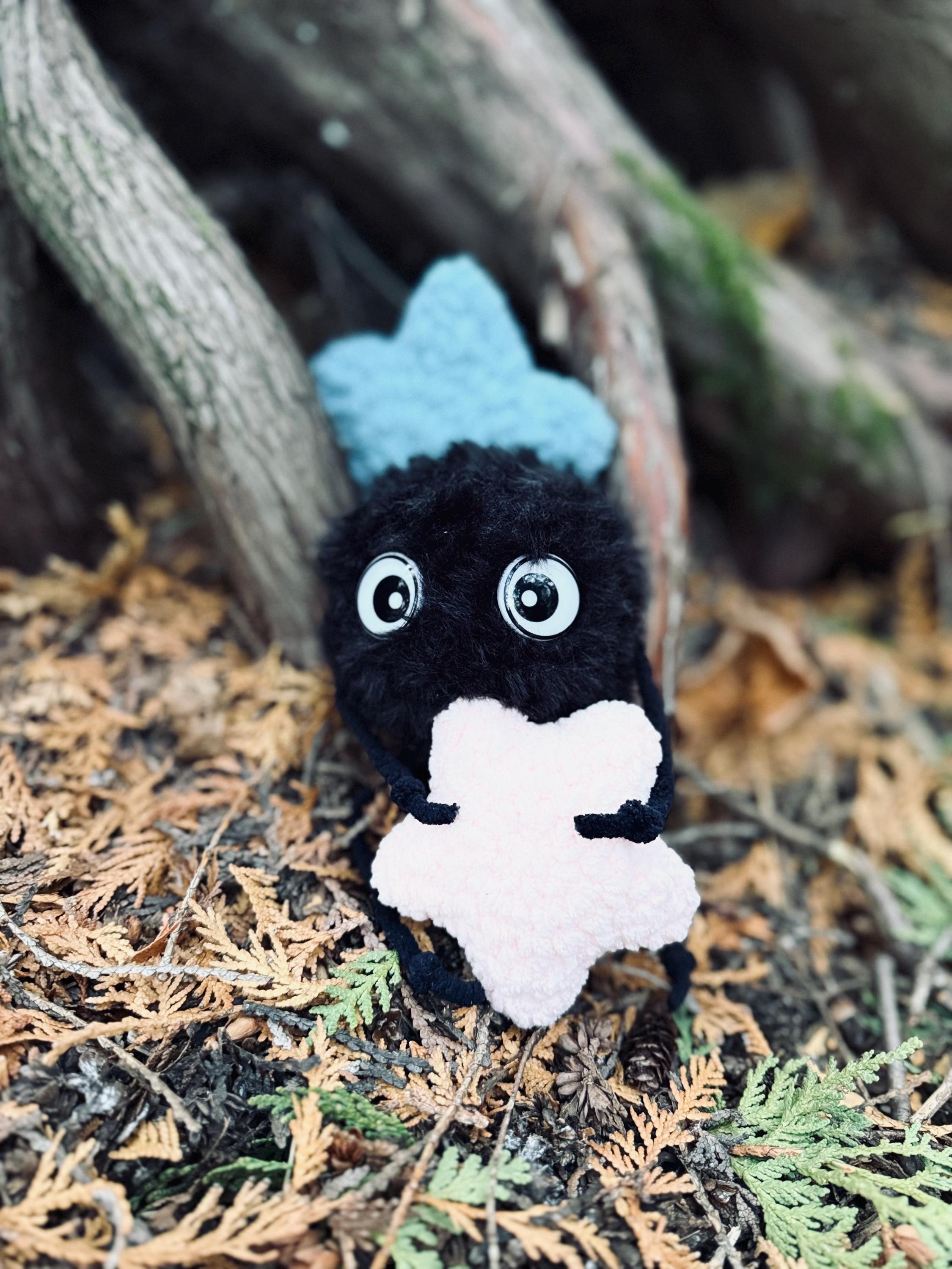 Crochet Pattern (PDF File): Soot Sprite Amigurumi With Star Accessories ...