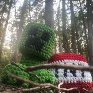 Crochet Pattern (PDF File): Minecraft Baby Creeper and TNT Plushies ...