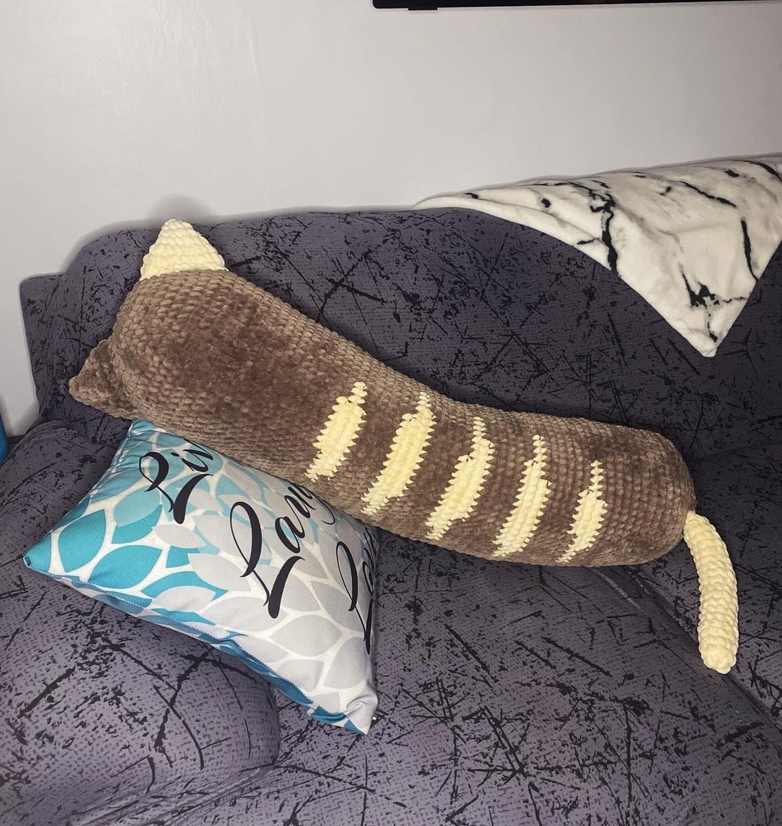 Crochet Pattern PDF File: Huge Body Pillow Cat Amigurumi Plushie With ...