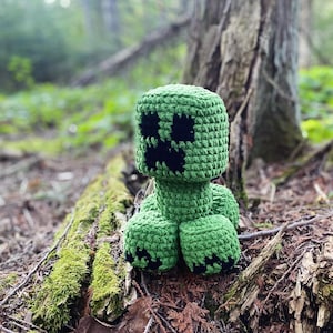Crochet Pattern (PDF File): Minecraft Baby Creeper and TNT Plushies ...