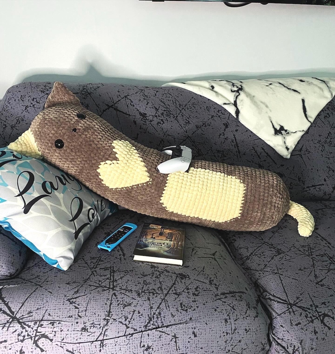 Crochet Cat Body Pillow Pattern: DIY Amigurumi Plush (PDF Pattern) - Etsy