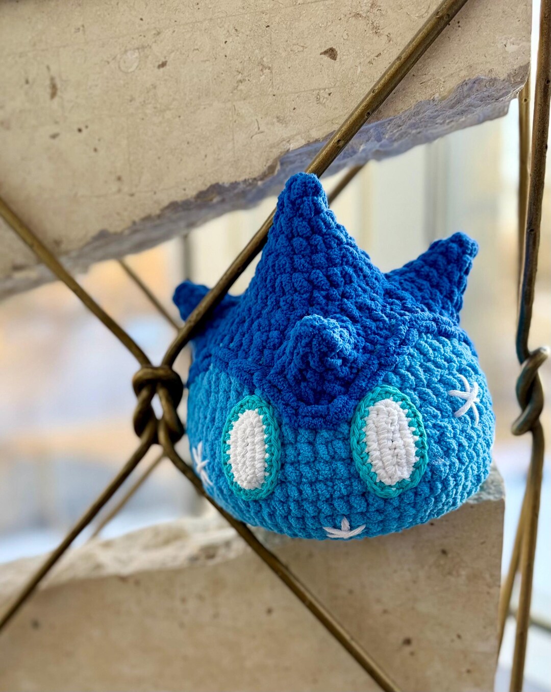 Crochet Pattern (PDF File): Genshin Impact Cryo Slime Plushie (beginner ...