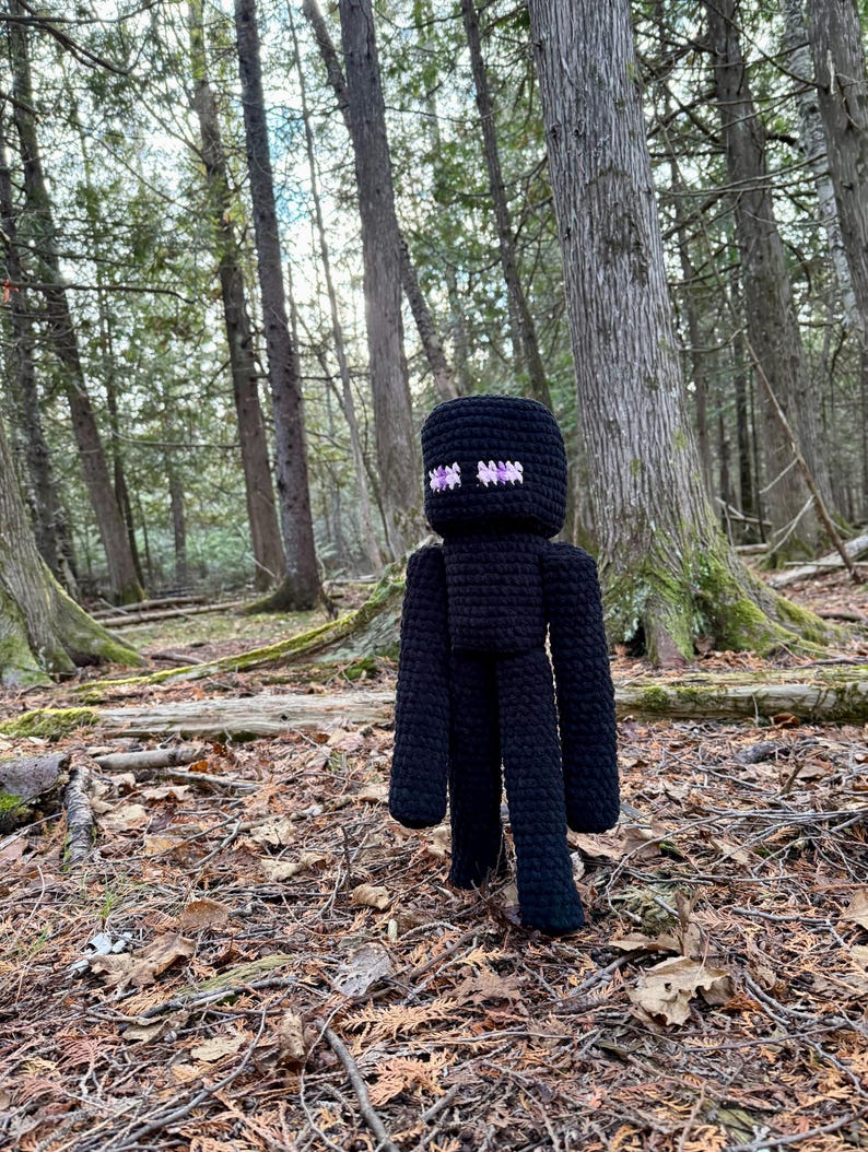 Crochet Pattern (PDF File): Minecraft Enderman and Grass Block Plushies ...