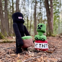Minecraft Enderman Crochet Pattern • Cute Amigurumi Plush • PDF Digital ...