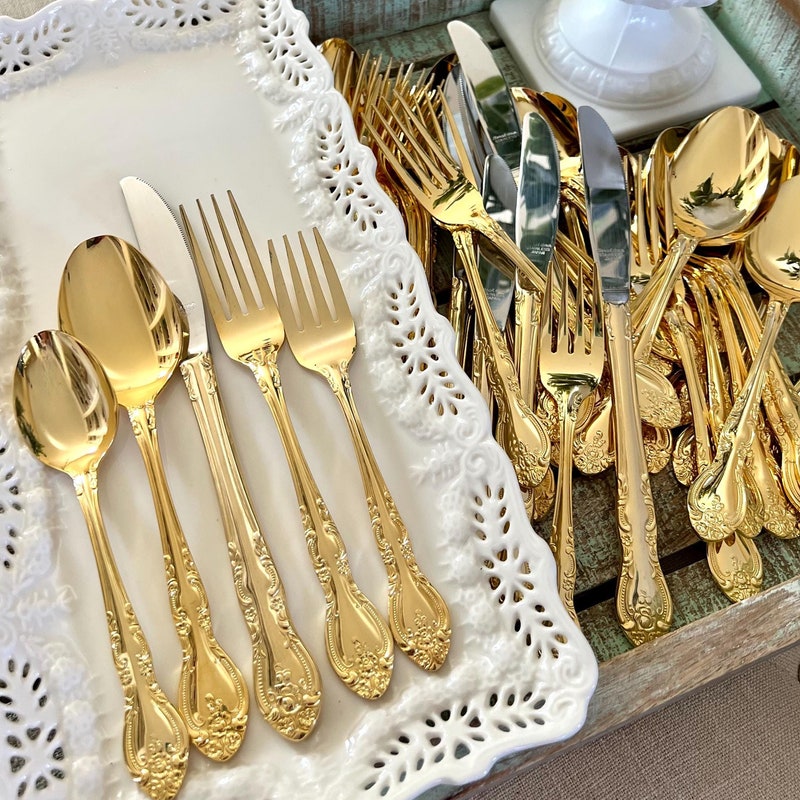 Korean Stainless Flatware Set - Etsy