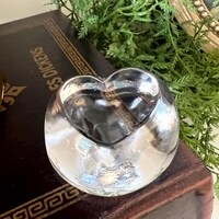 Vintage Crystal Glass Paperweight Sculpture | Made in Sweden | - Etsy