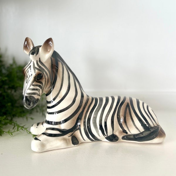 Ceramic Zebra Figurine - Etsy