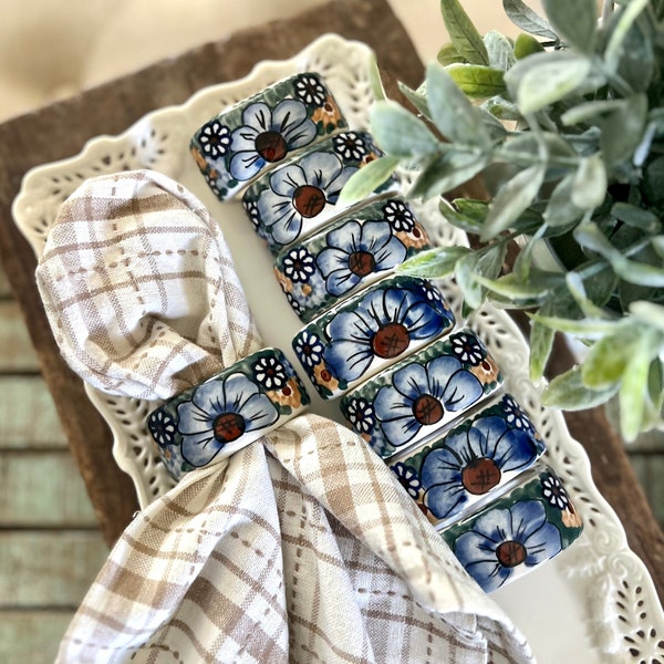 Pottery Napkin Rings - Etsy