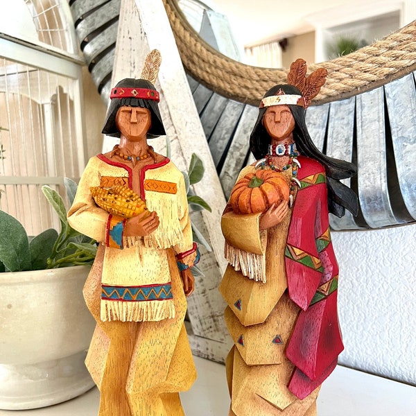 Native American Resin Sculpture - Etsy