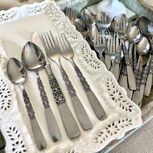Northland Stainless - Oneida 67 Pieces Stainless Steel Rebecca Pattern ...