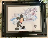 Framed Art of Disney Animation Gallery Sericel Mickey Mouse - Etsy