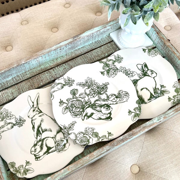 Toile Plates - Etsy