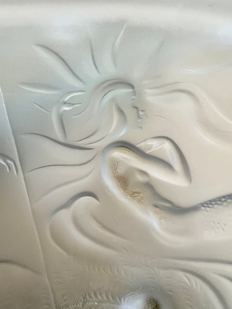 Joseph Inwald Barolac Satin Frosted Decor Bowl - Mermaids - Molded ...