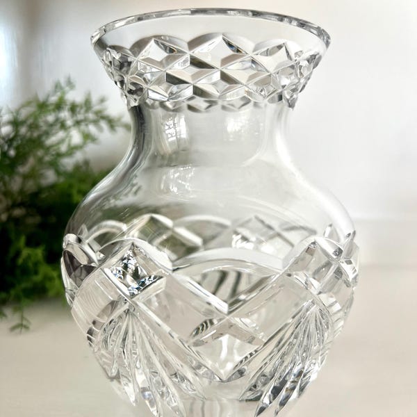 Crystal Flower Vase - Etsy