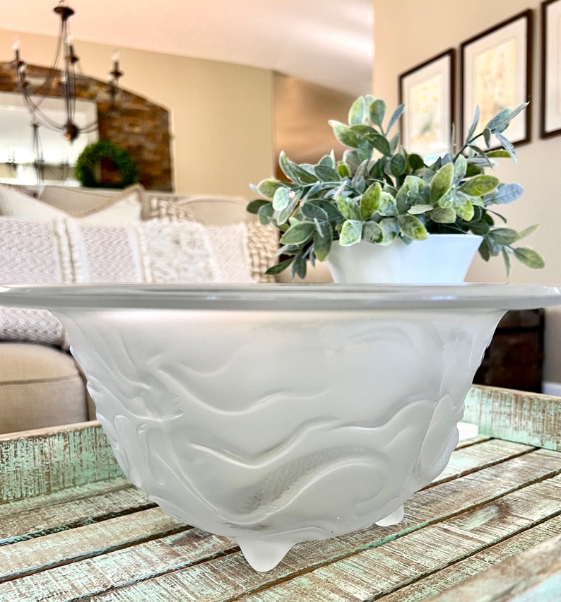 Joseph Inwald Barolac Satin Frosted Decor Bowl - Mermaids - Molded ...