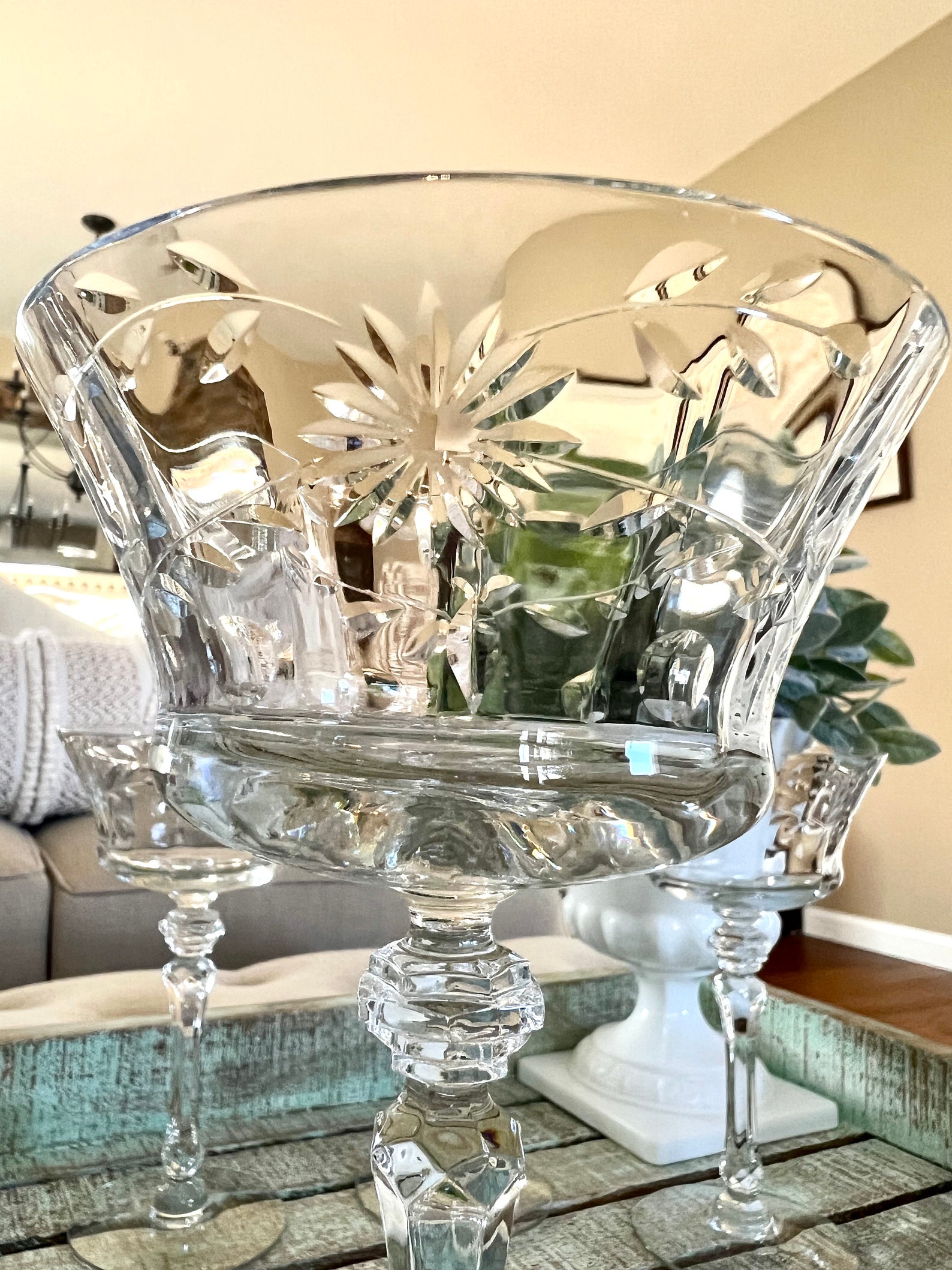 Tiffin Franciscan Crystal Champagne Tall Sherbet Set of Four - Etsy