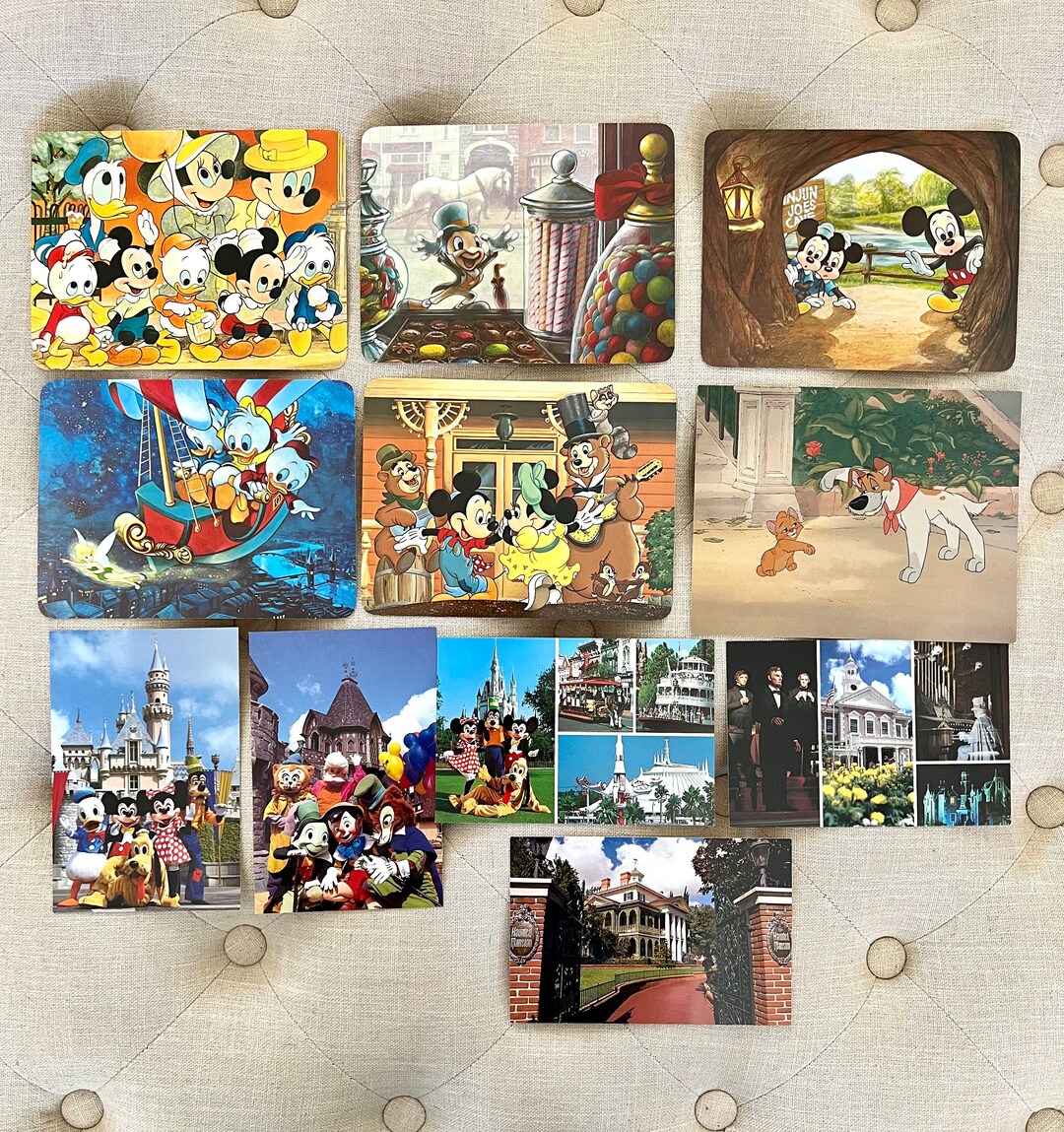 Eleven Vintage Unused 70's & 80's Disneyland / Disney World Theme Park ...