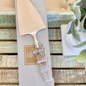 Mikasa Crystal Silverplate Cake Server Starshine Pattern Christmas Tree ...