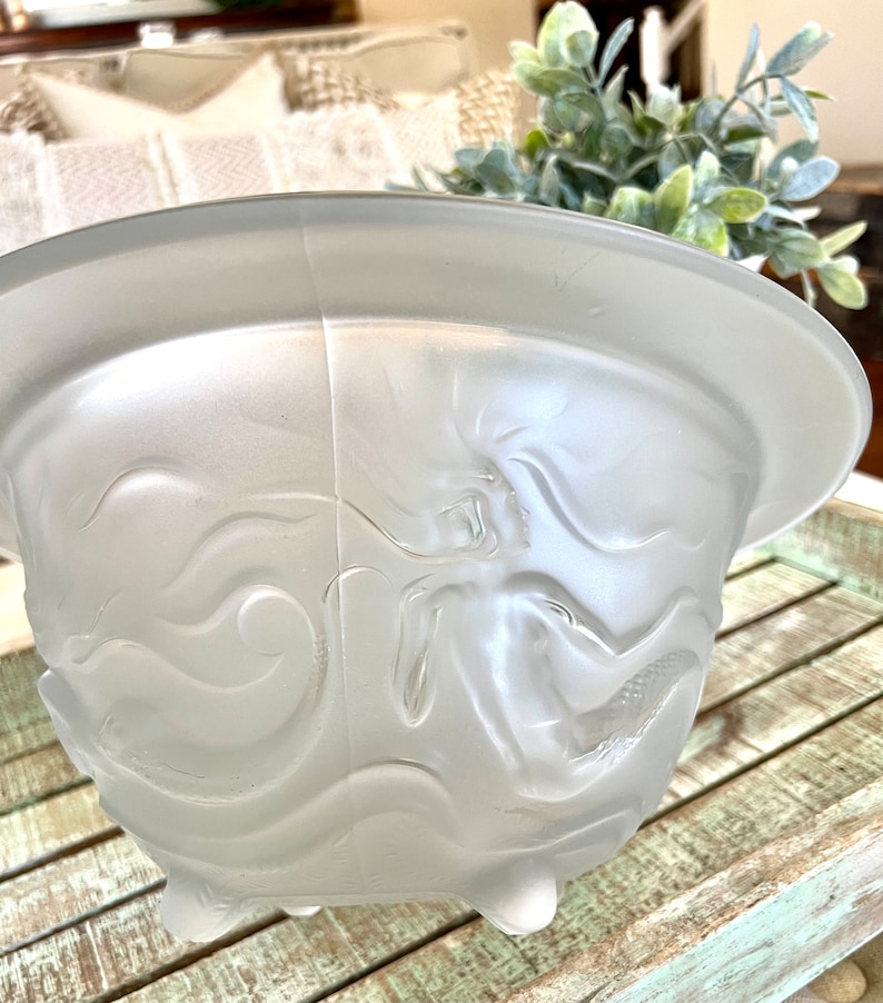 Joseph Inwald Barolac Satin Frosted Decor Bowl - Mermaids - Molded ...