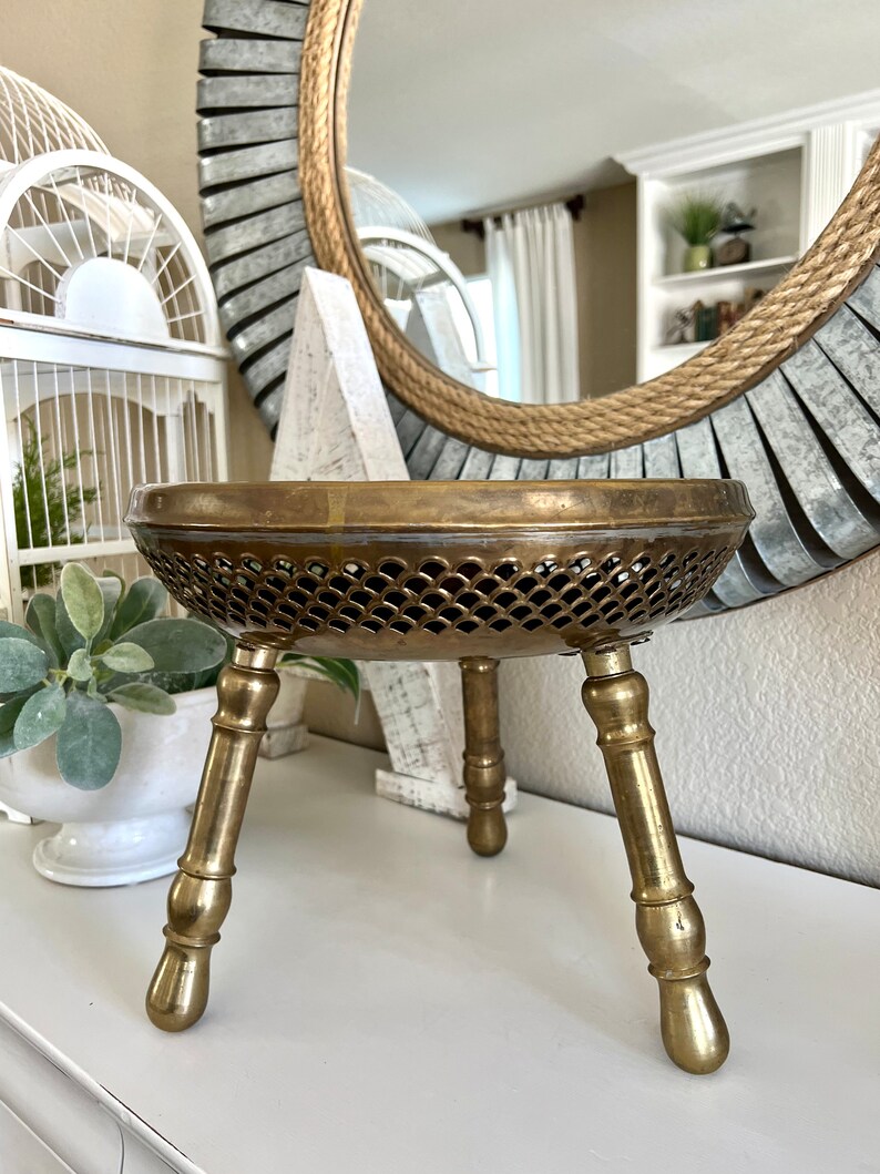 Turkish Moroccan Tri Legged Stool Foot Warmer Bath Stool - Etsy