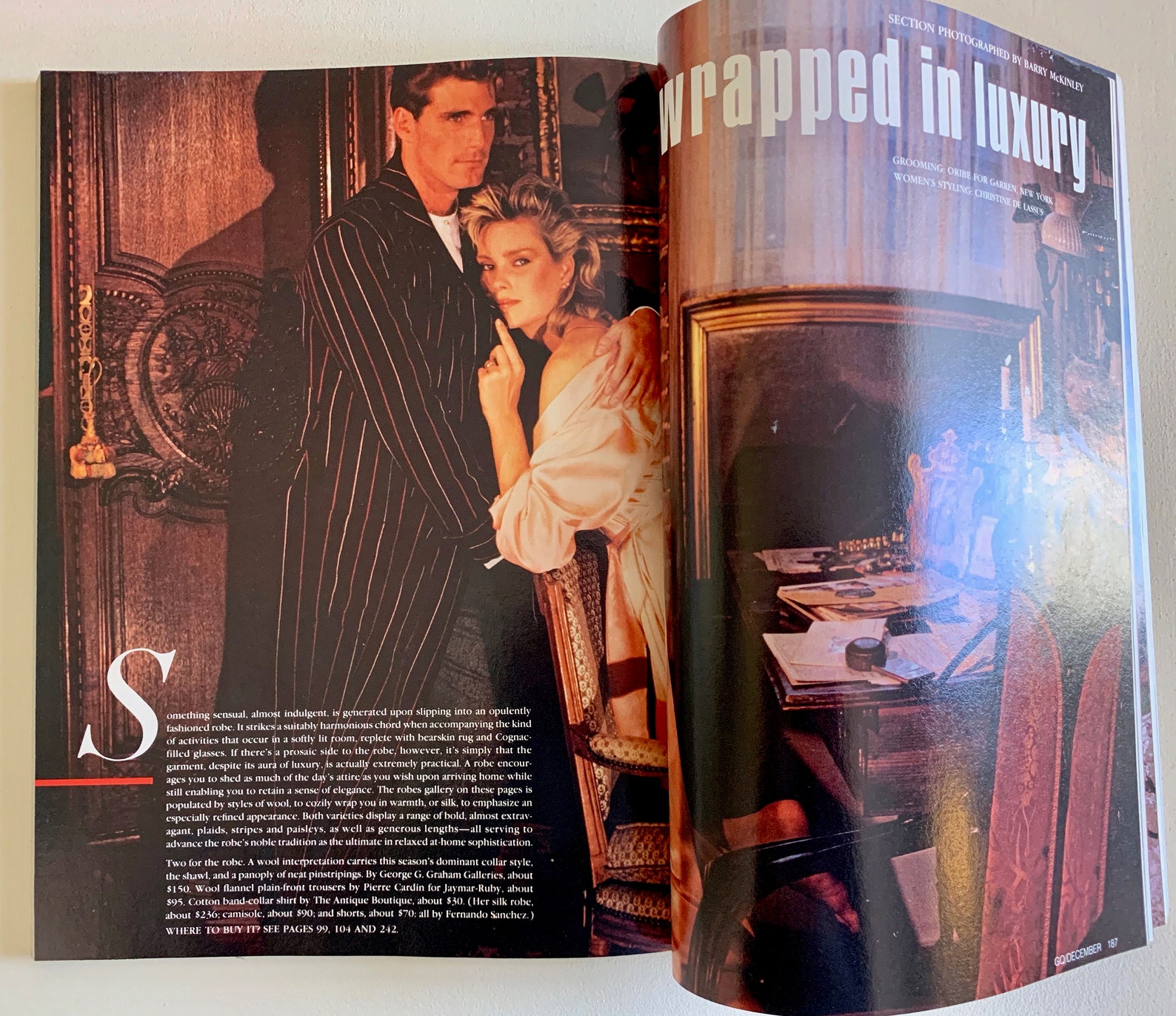 GQ Magazine December 1982 Jeff Aquilon Michael Schoeffling - Etsy