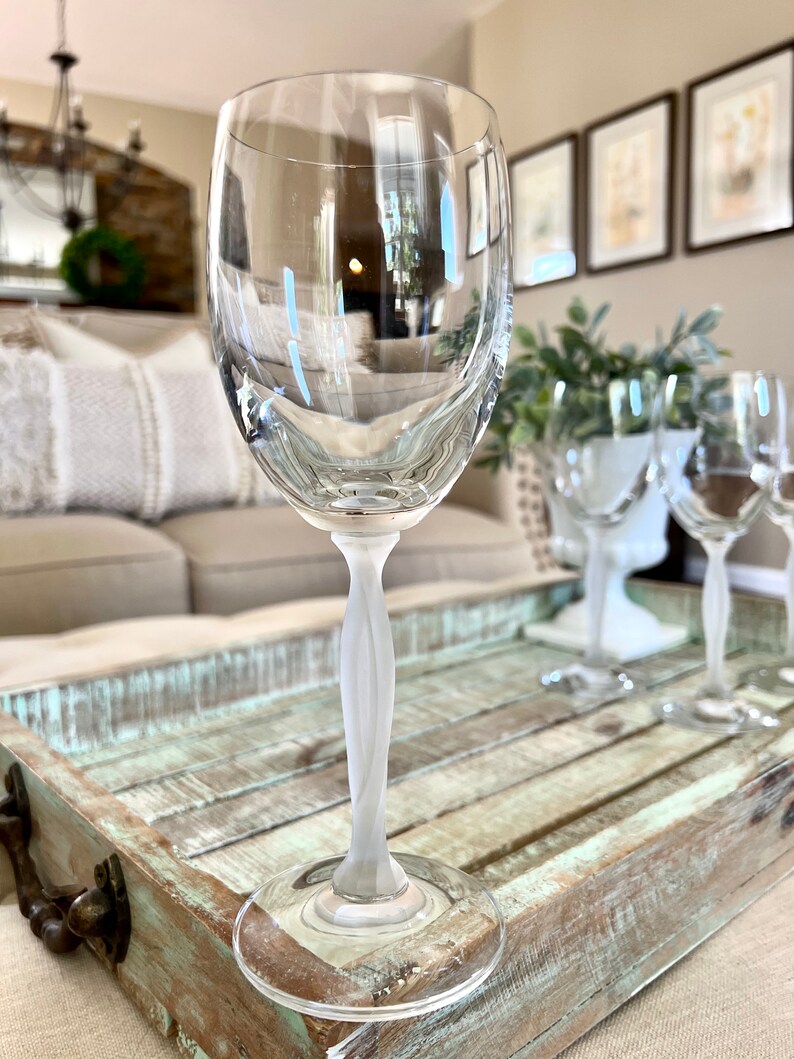 Mikasa Crystal Set of 4 Water Goblets or Large Wine Glass - Etsy