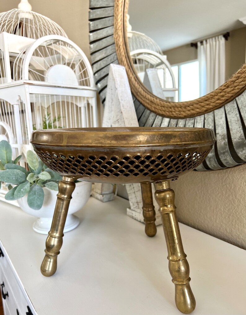 Turkish Moroccan Tri Legged Stool Foot Warmer Bath Stool - Etsy