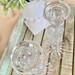 Gorham Crystal Single Light Candlestick Set of Two Vertical Fan ...