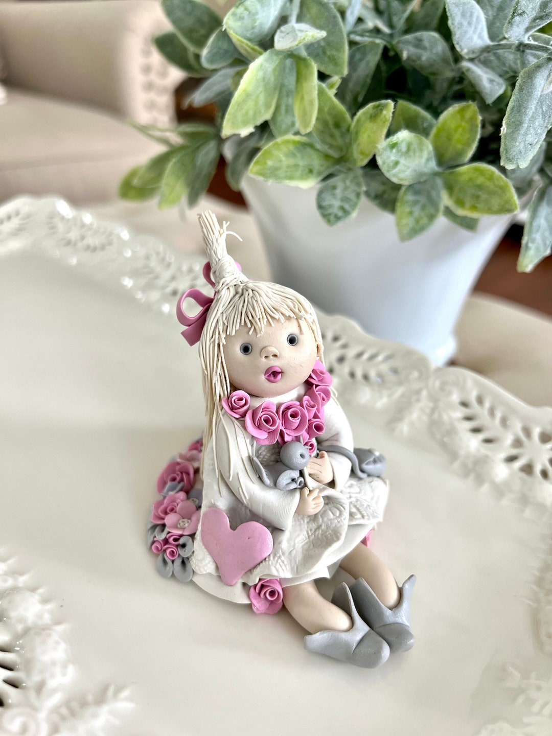 Vintage Artist Signed Tjitske Van Nus Little Darling Dolls - Polymer ...