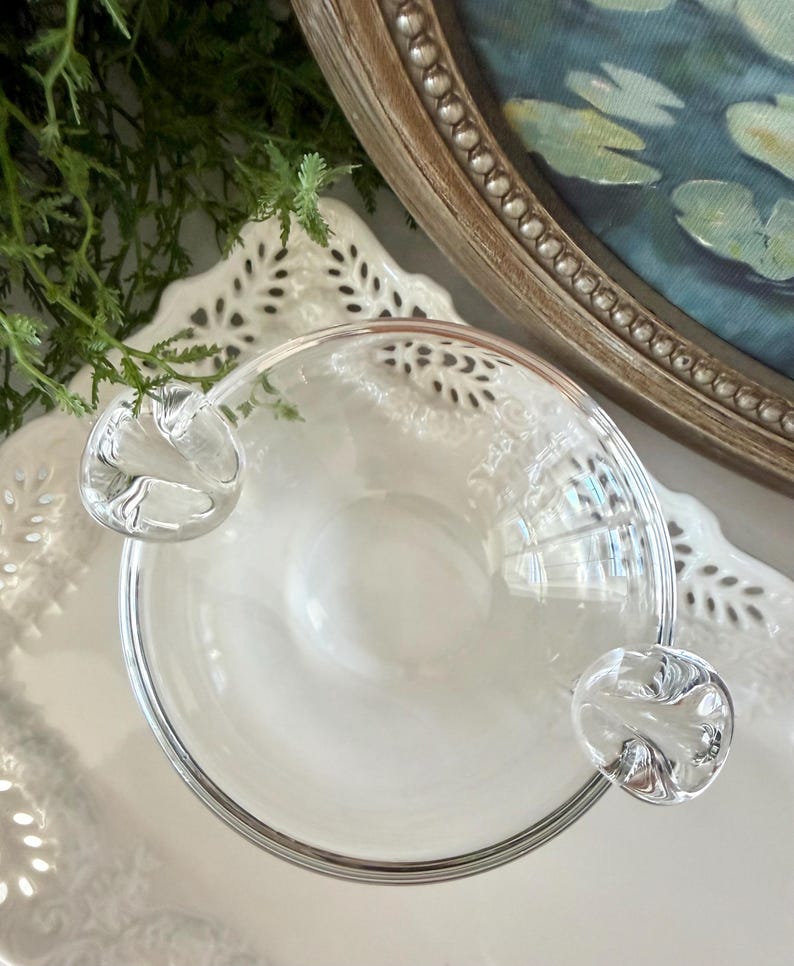Steuben Crystal Double Crimped Trinket Dish, Ashtray, Candy Dish, Bowl ...
