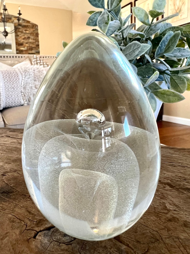 Orient & Flume Art Glass Clear Vortex Iridescent Vails Bubble - Etsy