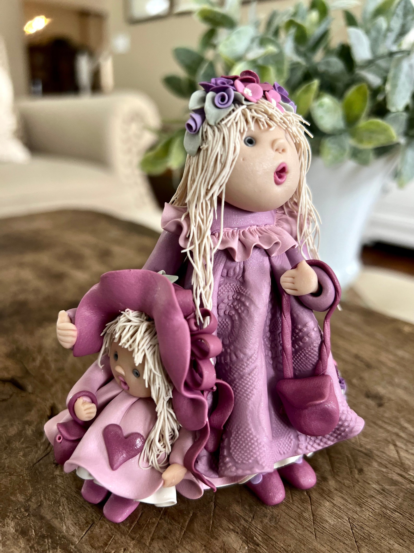 Vintage Artist Signed Tjitske Van Nus Little Darling Dolls - Polymer ...